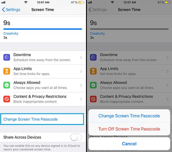 How To Reset Screen Time Passcode